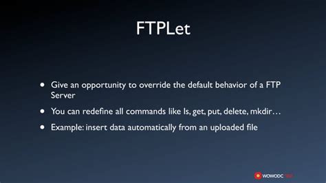 Apache Ftp Server Integration Ppt