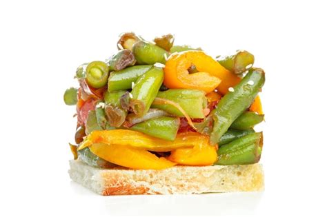 Premium Photo String Beans Salad Isolated On White