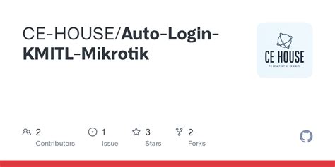GitHub CE HOUSE Auto Login KMITL Mikrotik