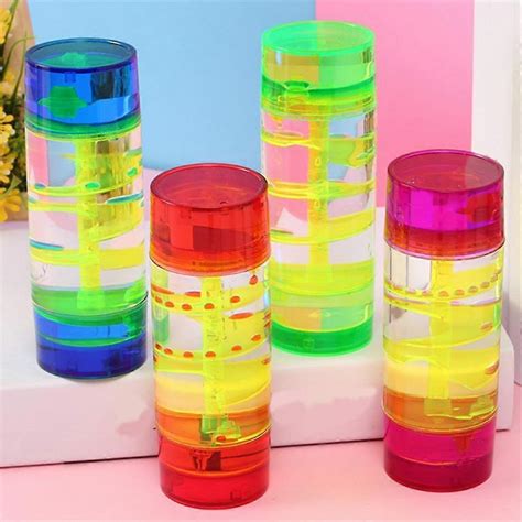 Purple Hourglass Center Column Turntable Oil Drop Hourglass Jelly Color