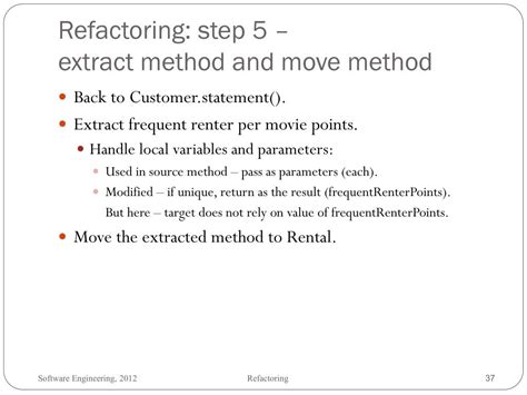 Ppt Software Engineering Refactoring Powerpoint Presentation Free