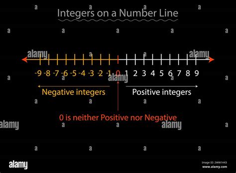 Representing Integers On Number Line Vectors In Mathematics Resources