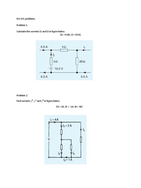 Kcl Kvl Problems Pdf