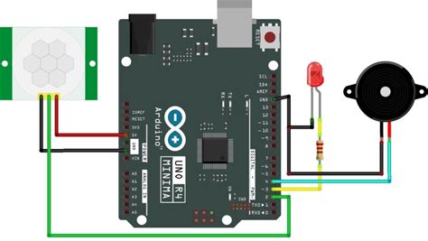 Arduino Motion Detector Wiring
