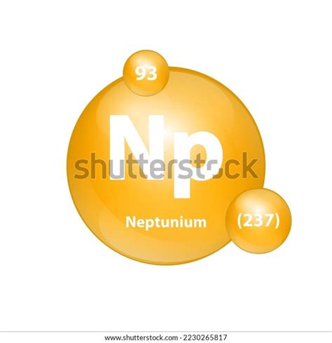 Neptunium Np Icon Structure Chemical Element Stock Vector Royalty Free 2230265817 Shutterstock