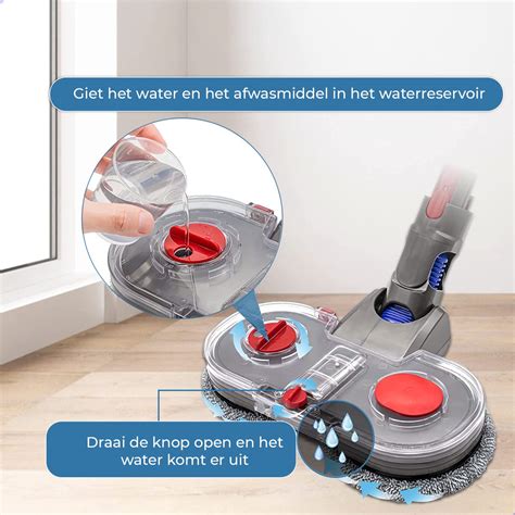 Elektrische Dweil Voor Dyson Steelstofzuiger Bol
