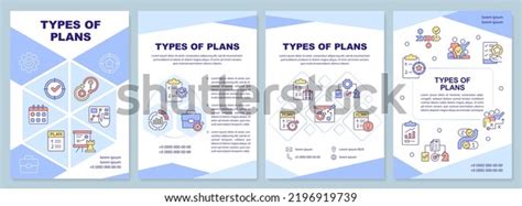 Types Plans Purple Brochure Template Business Stock Vector Royalty