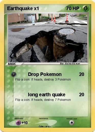Pokémon Earthquake X1 Drop Pokemon My Pokemon Card