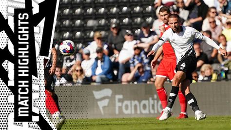 Highlights Derby County Vs Wycombe Wanderers Youtube