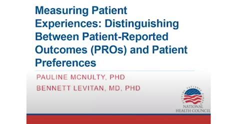 Measuring Patient Experiences Distinguishing Between Patient Reported