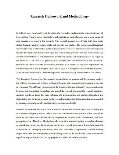 FREE 10 Research Framework Samples Templates In MS Word PDF