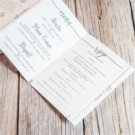 Classic Script Concertina Wedding Invitation Weddings By Lumi