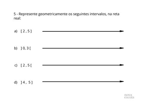 Conceito de intervalo na reta real Planos de aula 9º ano