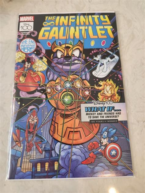 Amazing Spider Man 23 Disney 100 Infinity Gauntlet 1 Homage Variant