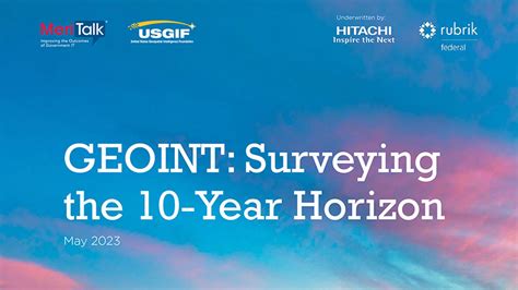 Geoint Surveying The 10 Year Horizon Wisdominterface