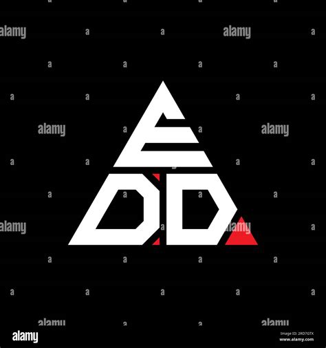 Edd Triangle Letter Logo Design With Triangle Shape Edd Triangle Logo Design Monogram Edd