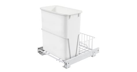 Rev A Shelf RV 14PB S RV Series Bottom Mount Single Bin Trash Can With