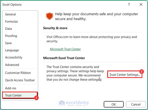 Excel Macro Security Warning Not Showing At Leah Crisp Blog
