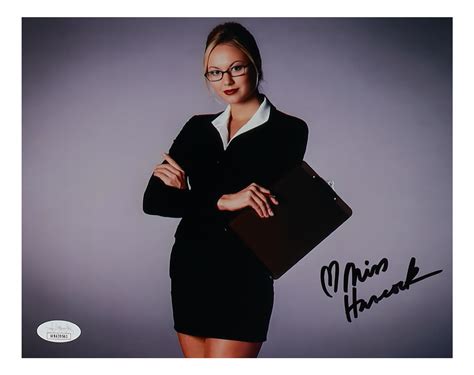 Stacy Keibler Signed Miss Hancock 8x10 Funhouse Metallic Photo Jsa