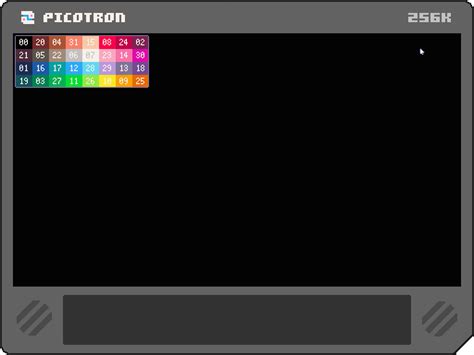 Picotron Color Reference In Tooltray
