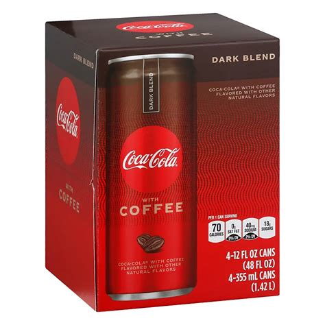 Coca Cola With Coffee Dark Blend 12 Oz Cans Shop Soda At H E B