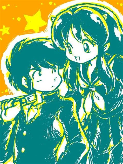 Urusei Yatsura Ataru And Lum Anime Art