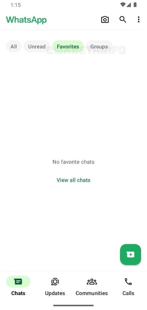 Whatsapp Is Working On A Favorites Feature For The Chats Tab On
