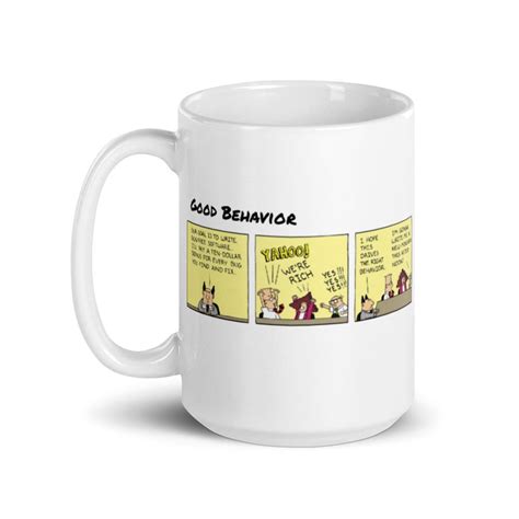 Dilbert Comic Strip Good Behavior And Software Bug Metrics White Mug