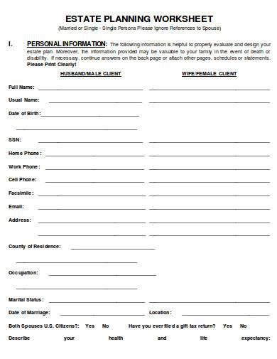 Free Printable Estate Planning Forms Printable Forms Free Online