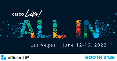 Cisco Live Las Vegas 2022 EfficientIP