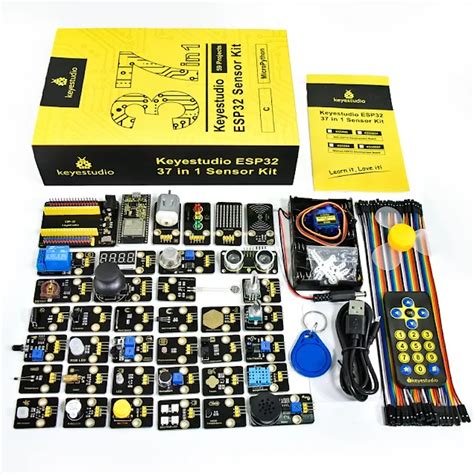 Kit de 37 Sensores para ESP32 Placa ESP32 incluída Keyestudio KS5005