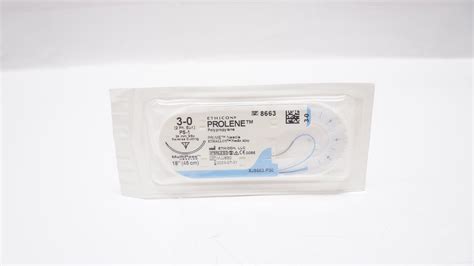 Ethicon 8663 3 0 Prolene Stre Ps 1 24mm 38c Reverse Cutting 18 Inch X