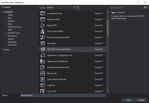 Relational Database Service Telerik Ui For Wpf