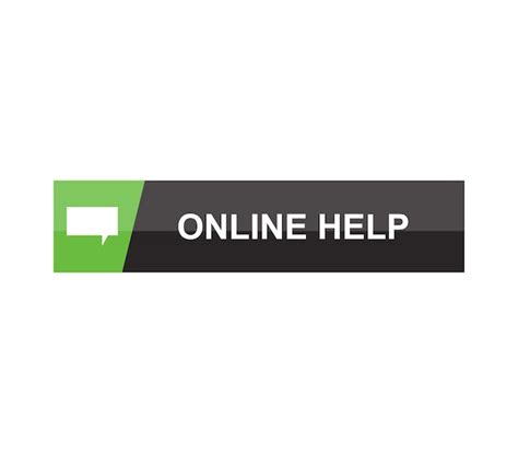 Premium Vector Online Help Button