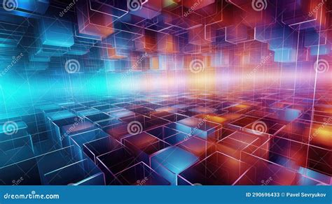 Technology Dimensional Exploration Abstract Stock Illustration Illustration Of Science Three
