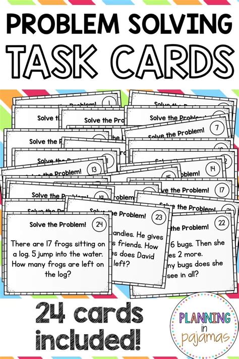 math addition and subtraction problem solving task cards up to 20