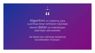 Some Algoritmit Ja Teko Ly Ppt