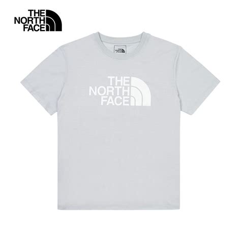 The North Face 北面 女款灰色吸濕排汗胸前經典品牌logo印花短袖t恤89qua0m Pchome 24h購物