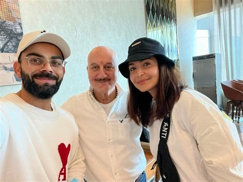 Anupam Kher Bumps Into Anushka Virat At Airport Pens Warm Note For