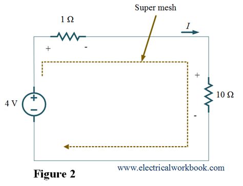 Super Mesh Analysis Theory Steps Examples Electricalworkbook
