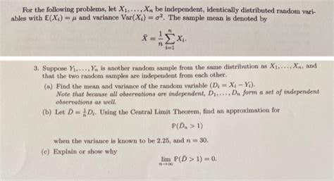 Solved For The Following Problems Let X X Be Chegg Com
