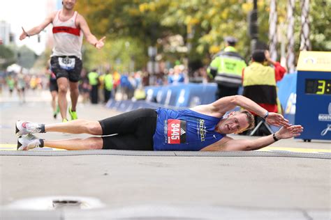 Marathon Runners Finish Line
