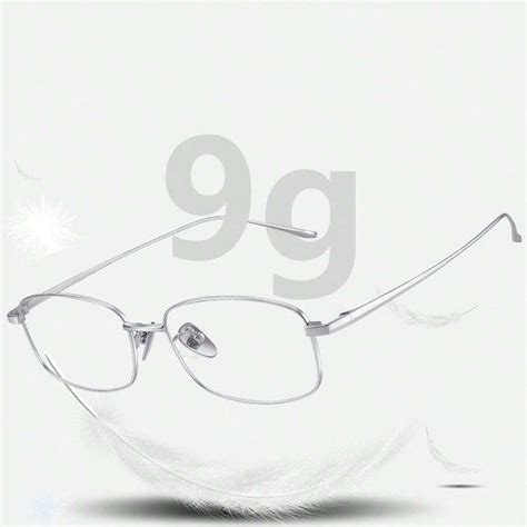 Pure Titanium Ultralight Square Frame Gold Rim Eyeglasses Retro Style