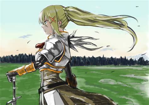 451049 Anime Girls Women With Swords Curvy Long Hair Looking Away