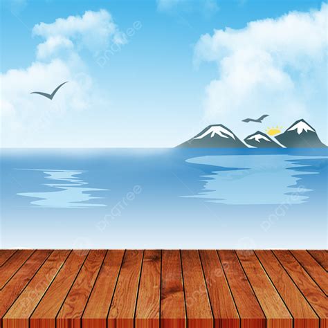 Simple And Small Fresh Beach Advertising Background Simple Small