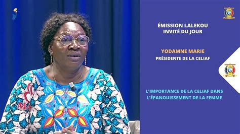 ÉMISSION LALEKOU Invitée du Jour Yodamne Marie Présidente de la