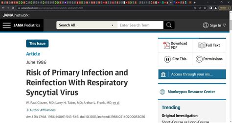 Respiratory Syncytial Virus Rsv And Pfizers Rsv Trial Of Maternal Injections Are We Being