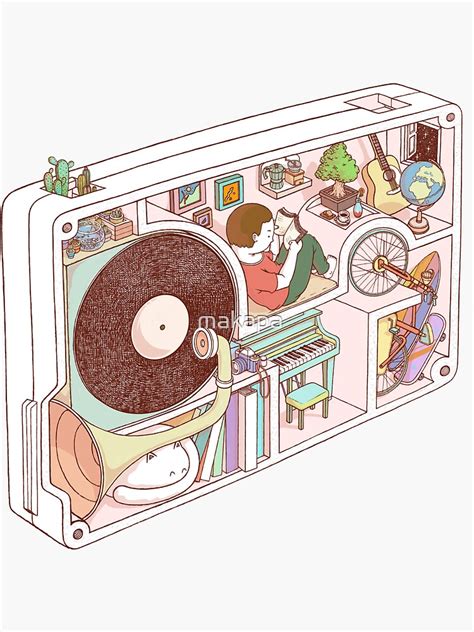Inside Analog Sticker For Sale By Makapa Redbubble