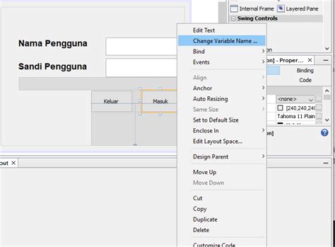 Membuat Menu Login Dan Beranda Di Netbeans