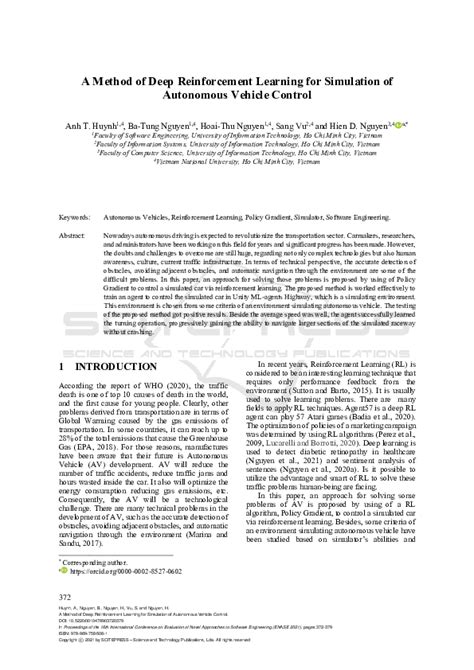 pdf a method of deep reinforcement learning for simulation of